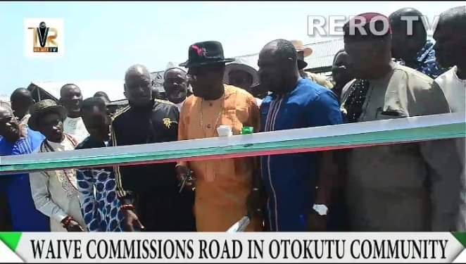 Hon Rev Francis Waive Commissions newly constructed road project in ...