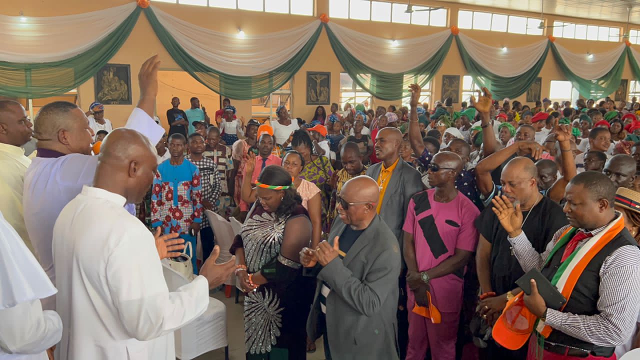 Delta Governorship : Gbagi proves authenticity of Catholic faith ...