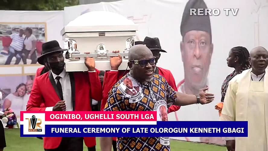 Oginibo : Dignitaries bid final farewell as Olorogun Kenneth Gbagi is ...
