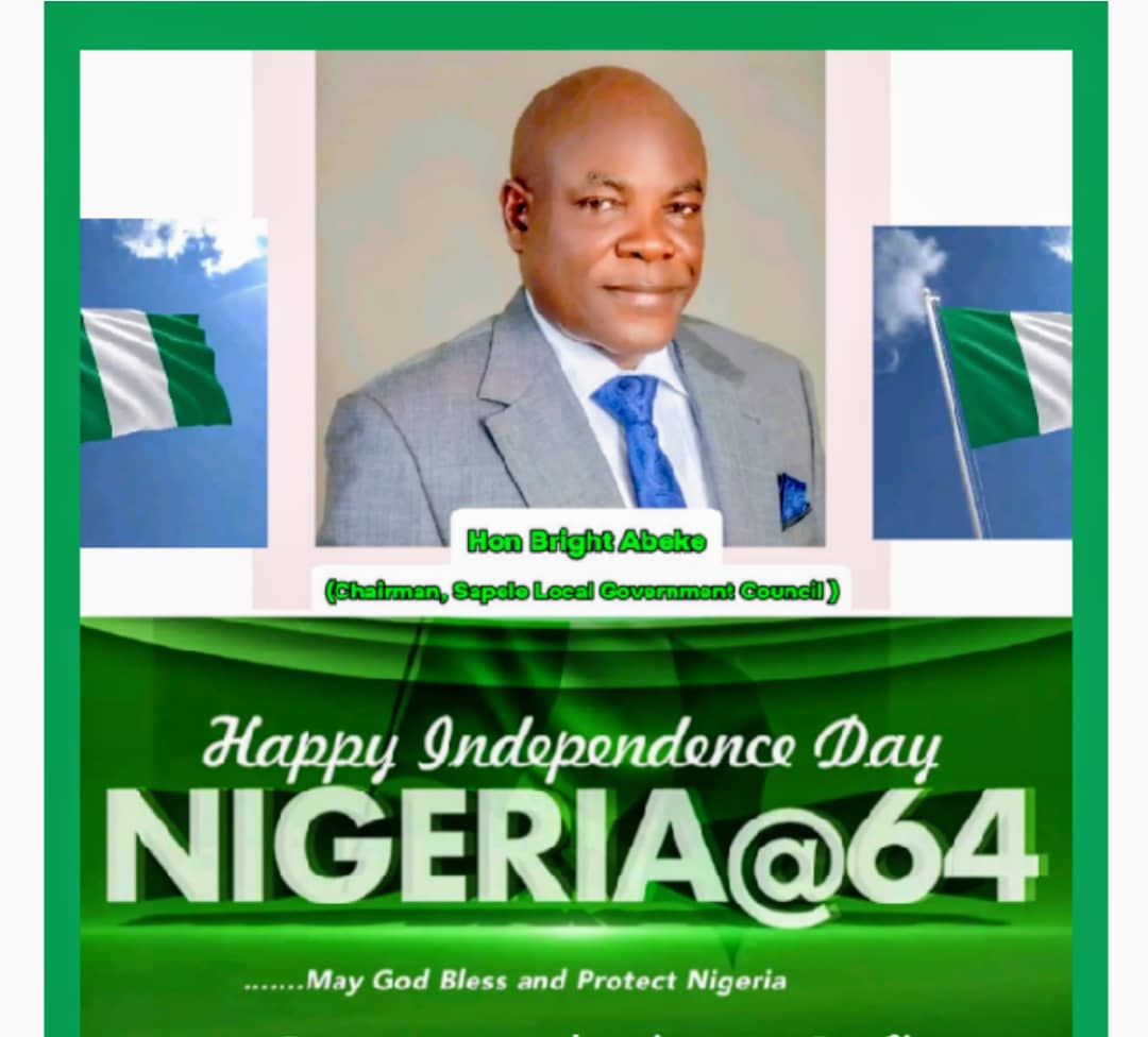 Sapele LGA Chairman, Hon. Bright Abeke, Congratulate Deltans On The ...