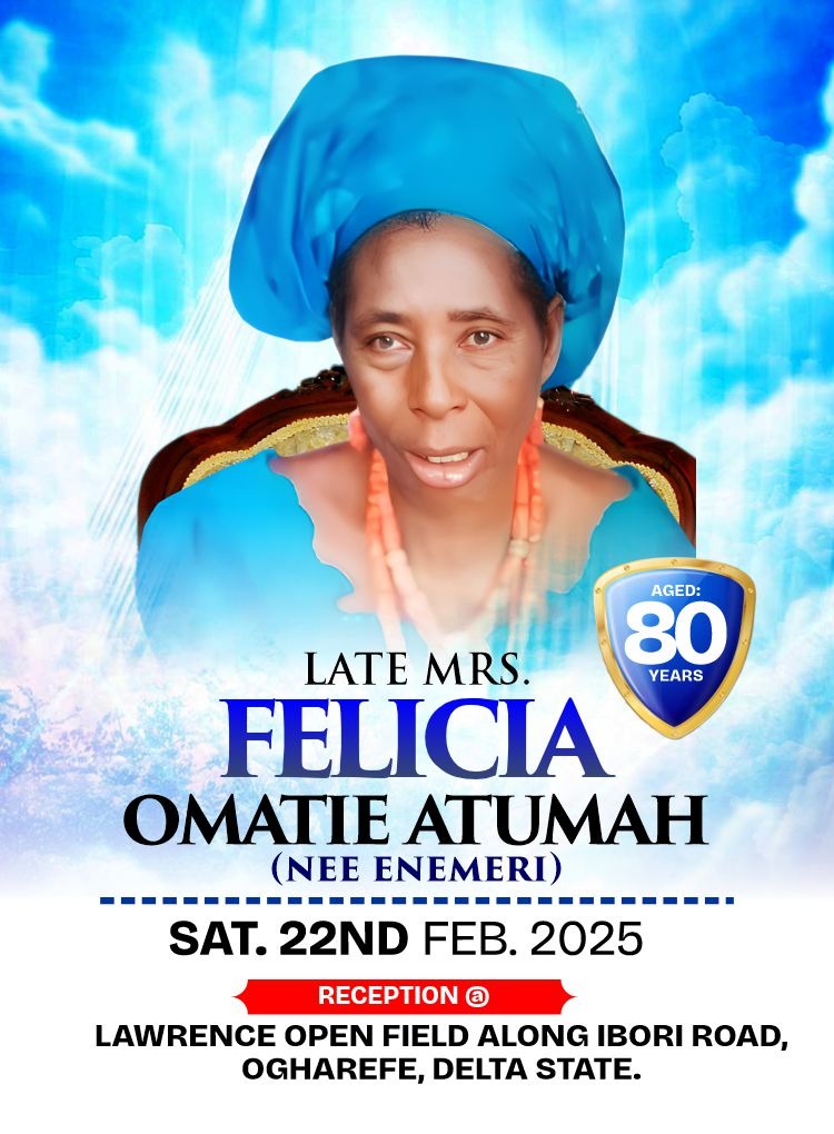 Special Invitation : Atumah Family in Oghara announces Funeral ...