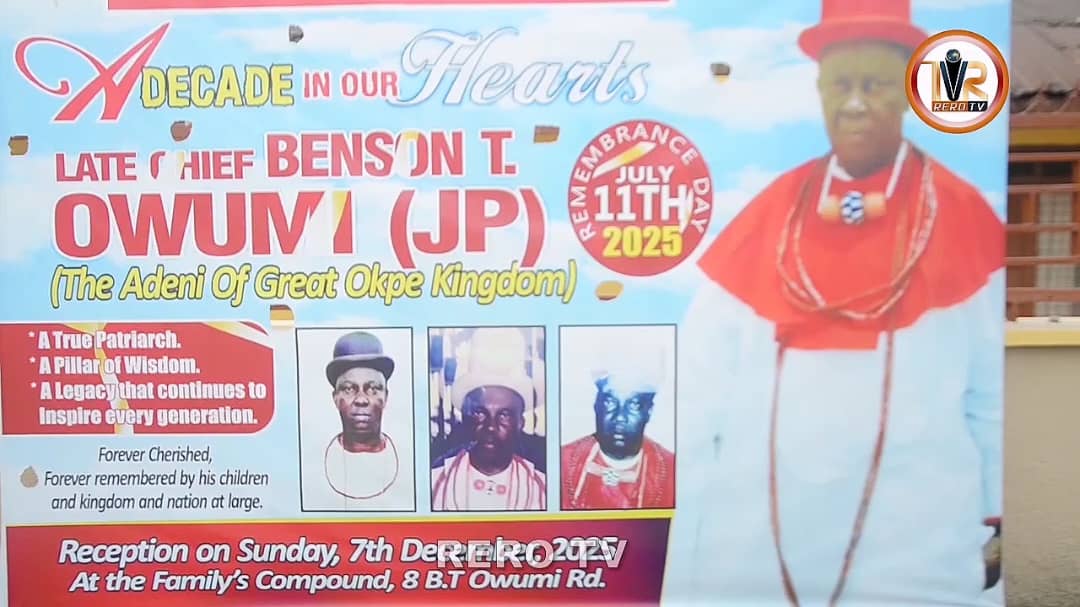Sapele : Family holds 10th Remembrance for Late Adane Of Okpe kingdom ...